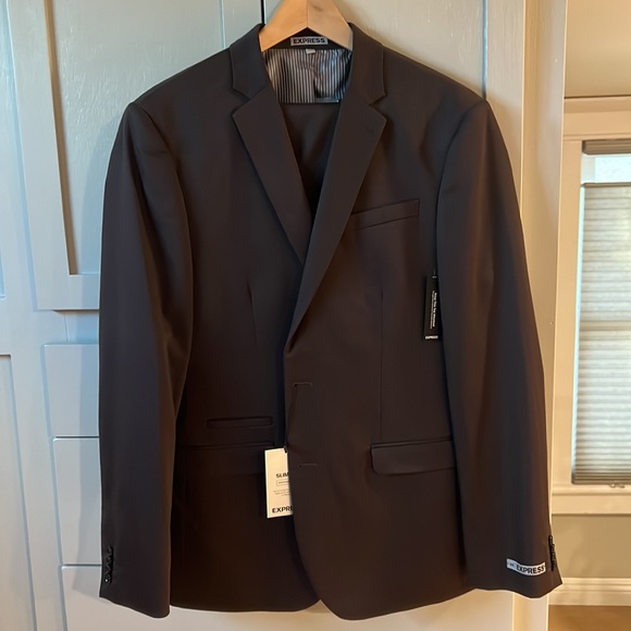 Express | Suits & Blazers | Brand New W Tags Express Brown Suit Jacket ...
